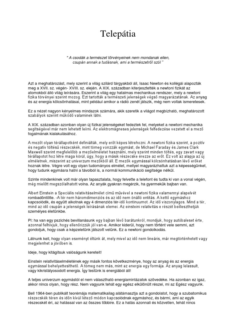 Telepatia | PDF