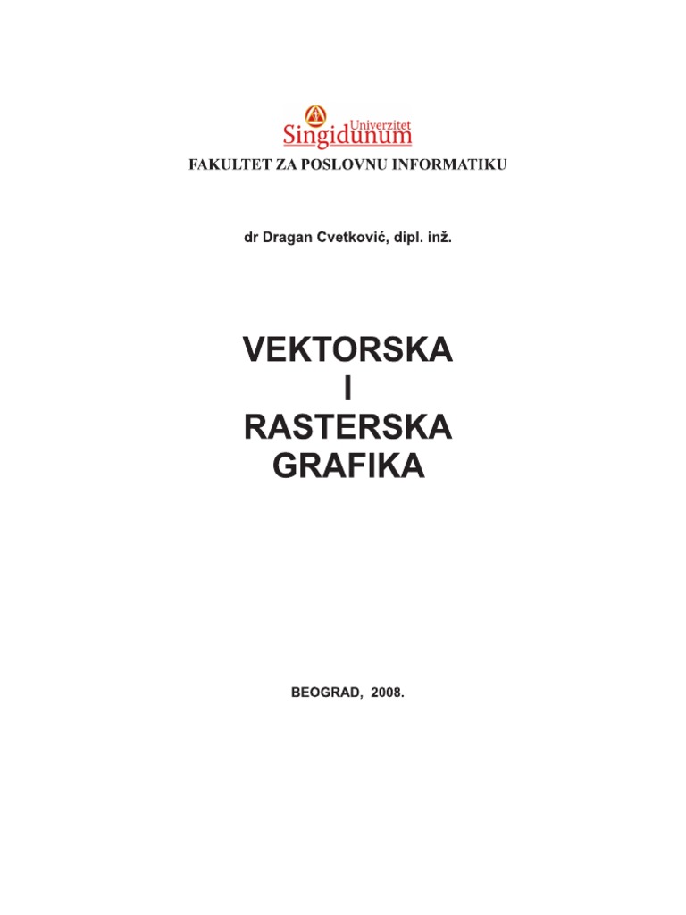 Vektorska I Rasterska Grafika - UDZBENIK | PDF