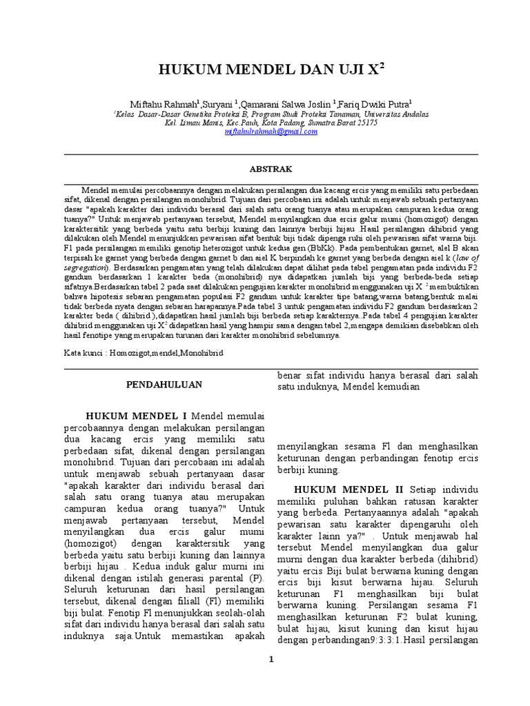 Miftahu Rahmah Jurnal Hukum Mendel | PDF