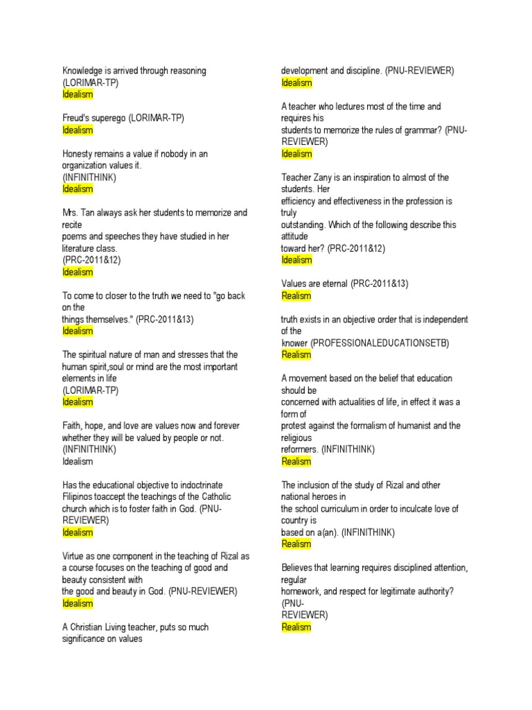 Ism-Ism Sa-Prof-Ed | PDF | Constructivism (Philosophy Of Education ...