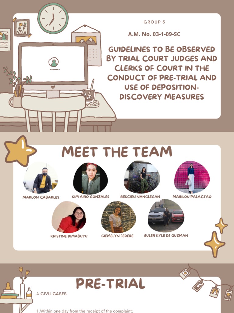 Group 5 Pre Trial Evidence | PDF | Plea Bargain | Trials