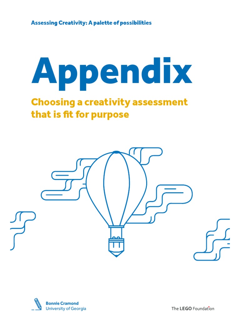 Assessing Creativity - A Palette of Possibilities | PDF | Creativity ...