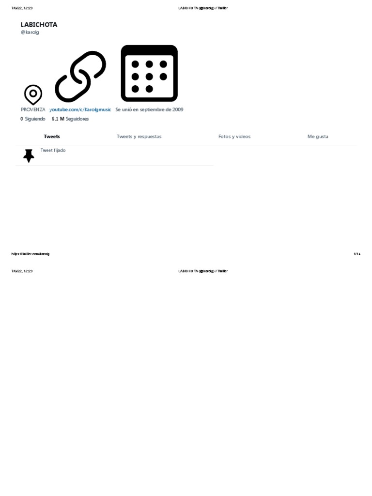 LABICHOTA (@karolg) - Twitter 88888 | PDF
