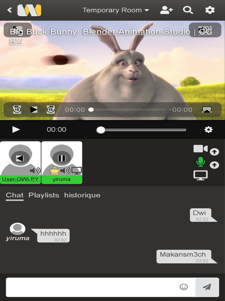 Big Buck Bunny Blender Animation Studio - CC BY: Chat Playlists ...
