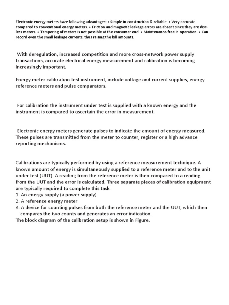 Energy Meter 1 | PDF | Calibration | Electric Power