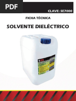 Ficha Técnica - Solvente Dieléctrico | PDF | Solvente | Dieléctrico