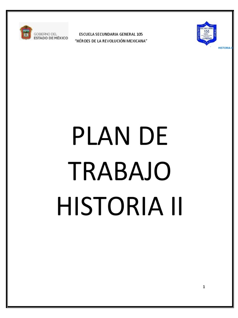 Plan de Historia 2 | PDF | Nueva españa | México