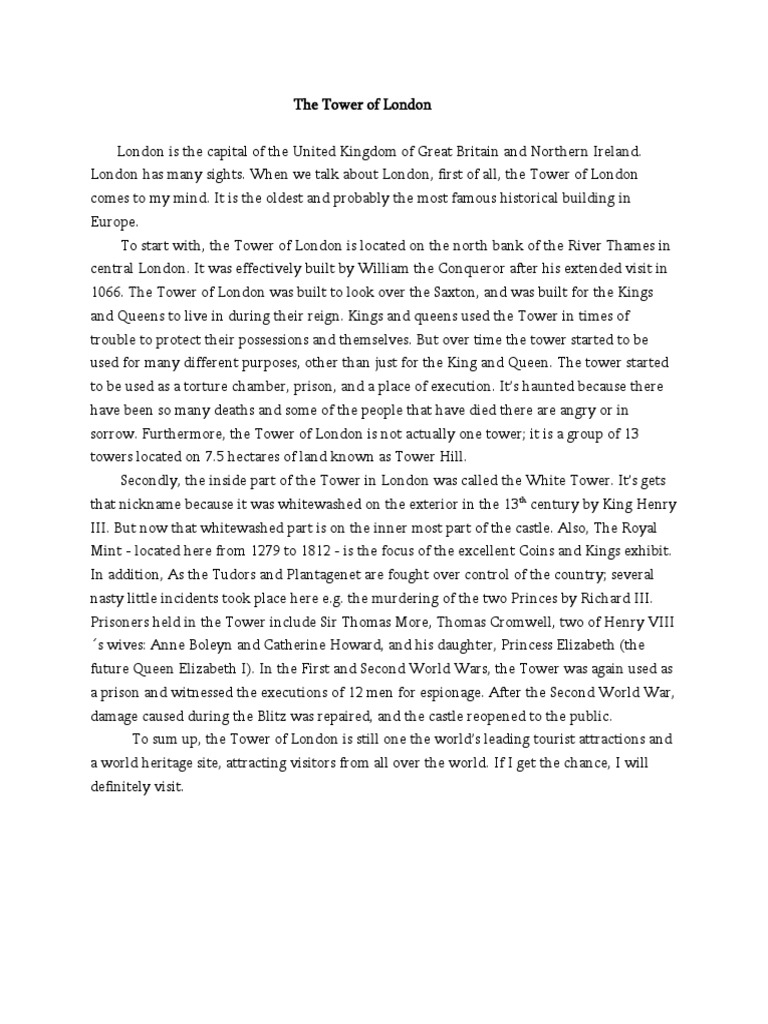 Tower of London | PDF