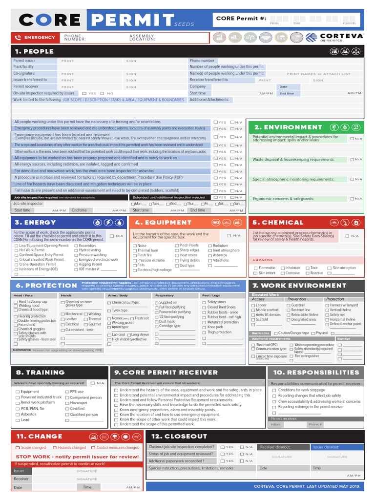 Core Permit Seeds | PDF | Personal Protective Equipment | Welding