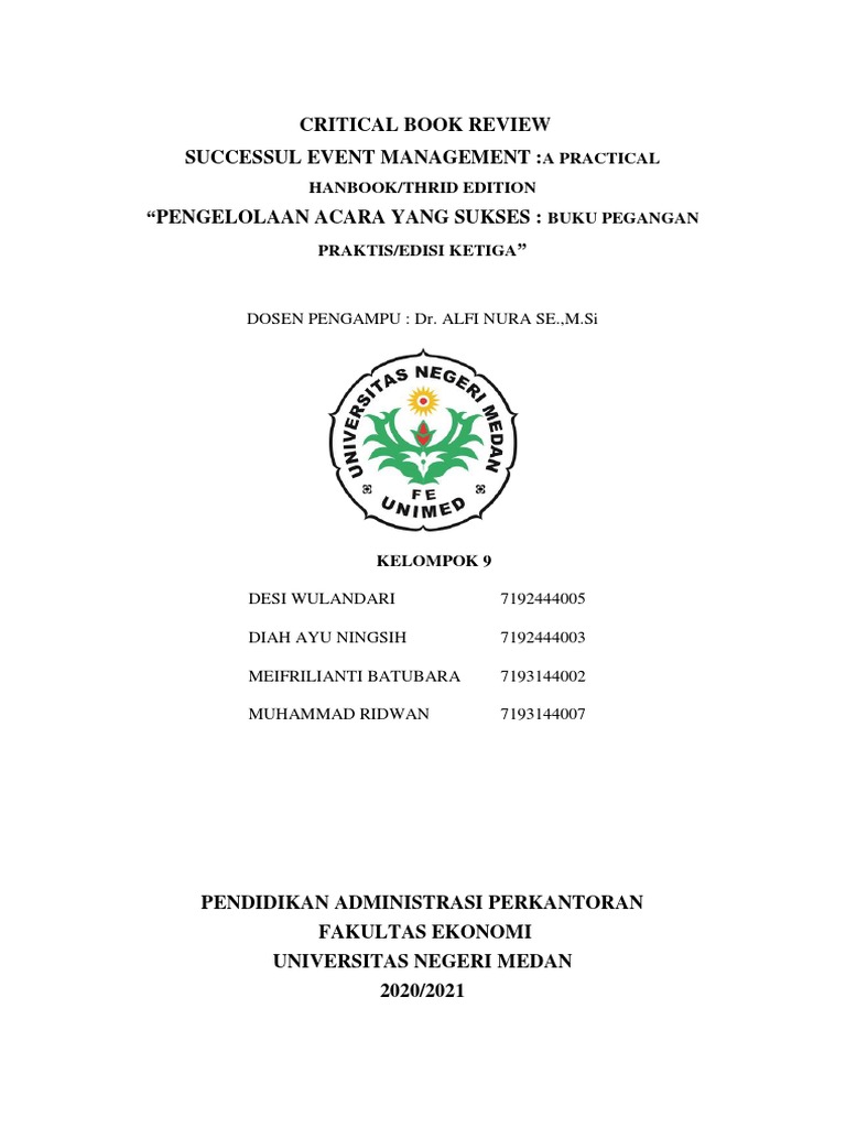 CBR Manajemen Event Kel 9 | PDF