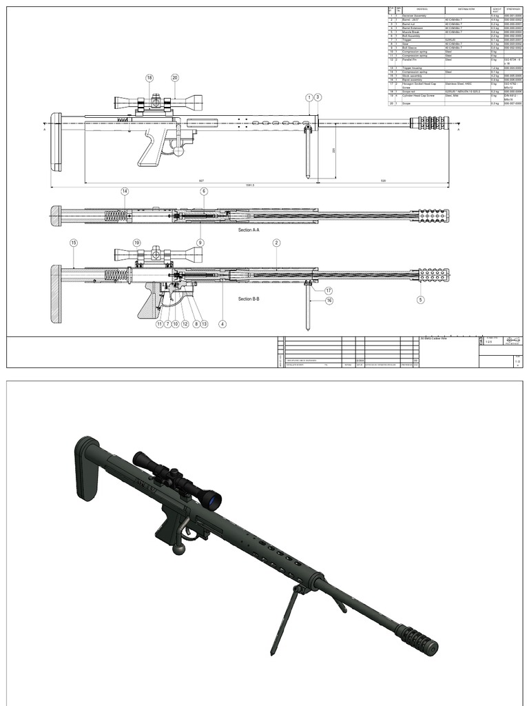 Home Made .50 Caliber Sniper | PDF