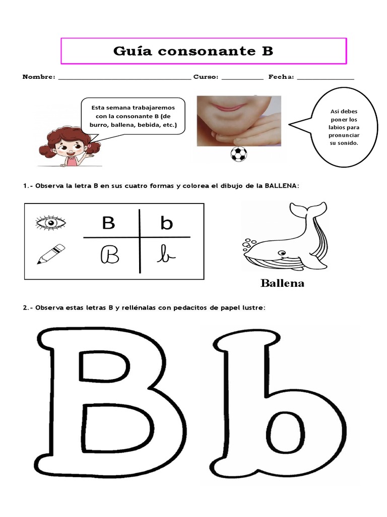 Guía Consonante B | PDF | Lingüística
