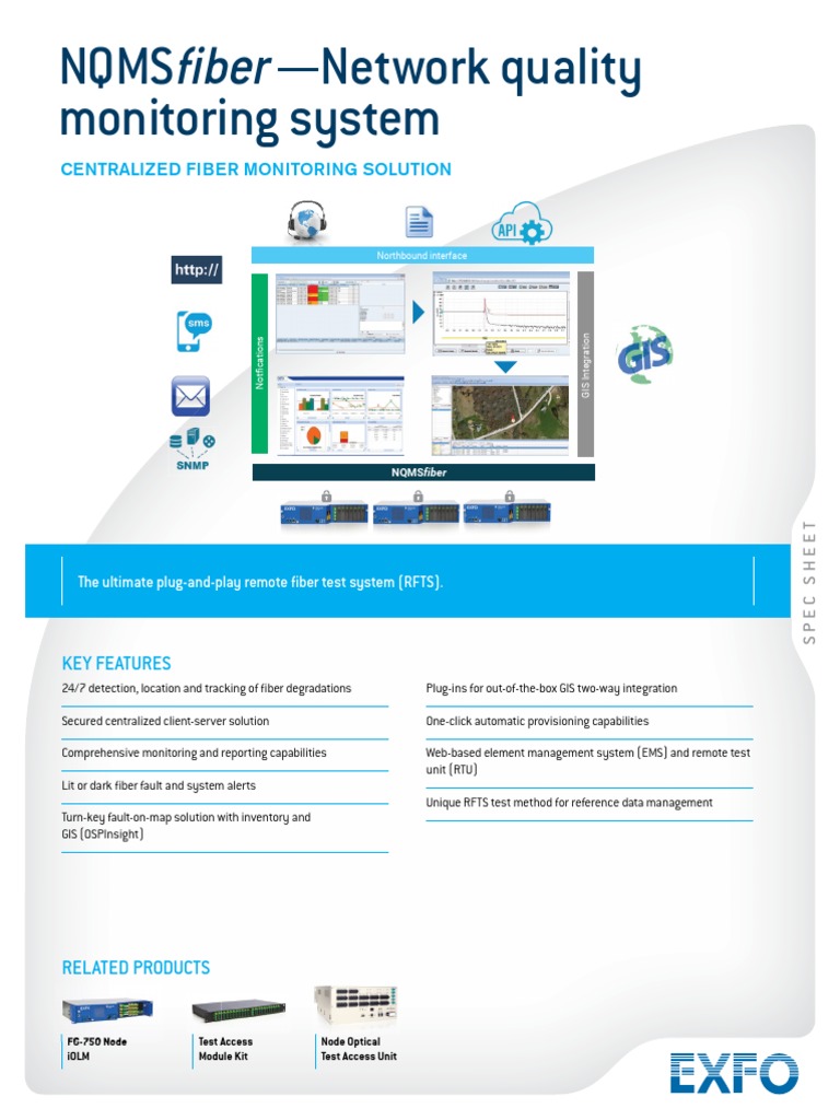 Exfo Spec-Sheet Nqmsfiber v5 en | PDF | Computer Network | Geographic Information System