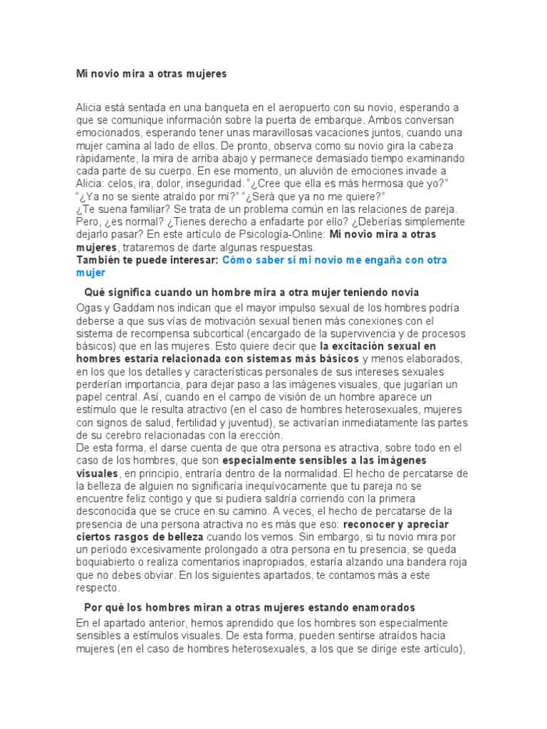 El Morbo y Sus Consecuencias | PDF | Infidelidad | La sexualidad humana