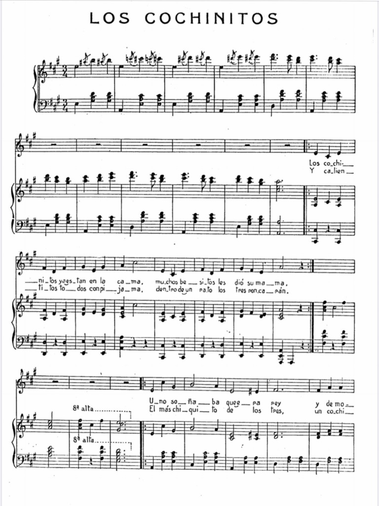 Los Cochinitos Dormilones | PDF