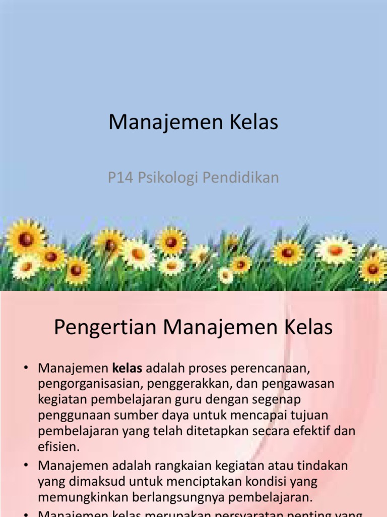 p14 Manajemen Kelas | PDF