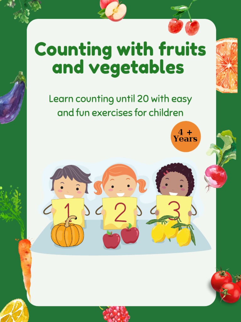 Counting Book | PDF | Fruit | Vegetables