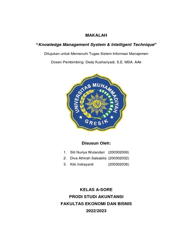 Kel 7 - Knowledge Management System & Intelligent Techniquei | PDF Kel 7 - Knowledge Management System & Intelligent Techniquei | PDF
