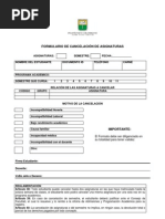 Modelo Carta Cancelación de Asignaturas | PDF | Derecho