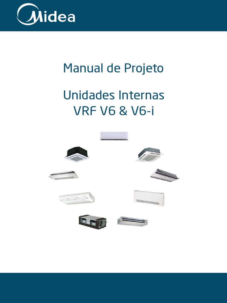 Manual de Projeto VRF Midea V6 & V6-i Unidades Internas | PDF | Decibel ...