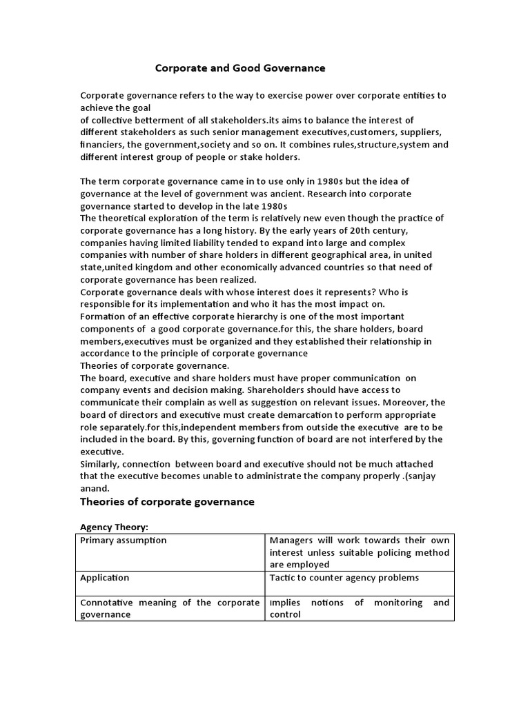 Corporate Governance Essentials | PDF | Career & Growth | Business