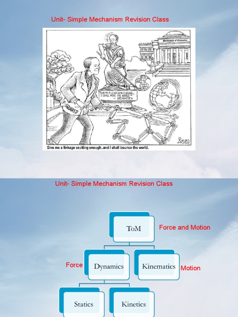 Unit-Simple Mechanism Revision Class: Engineering-Projects | PDF ...