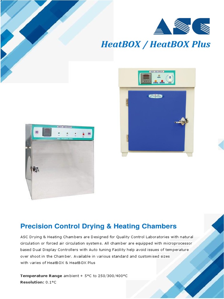 Heatbox / Heatbox Plus: Precision Control Drying & Heating Chambers ...