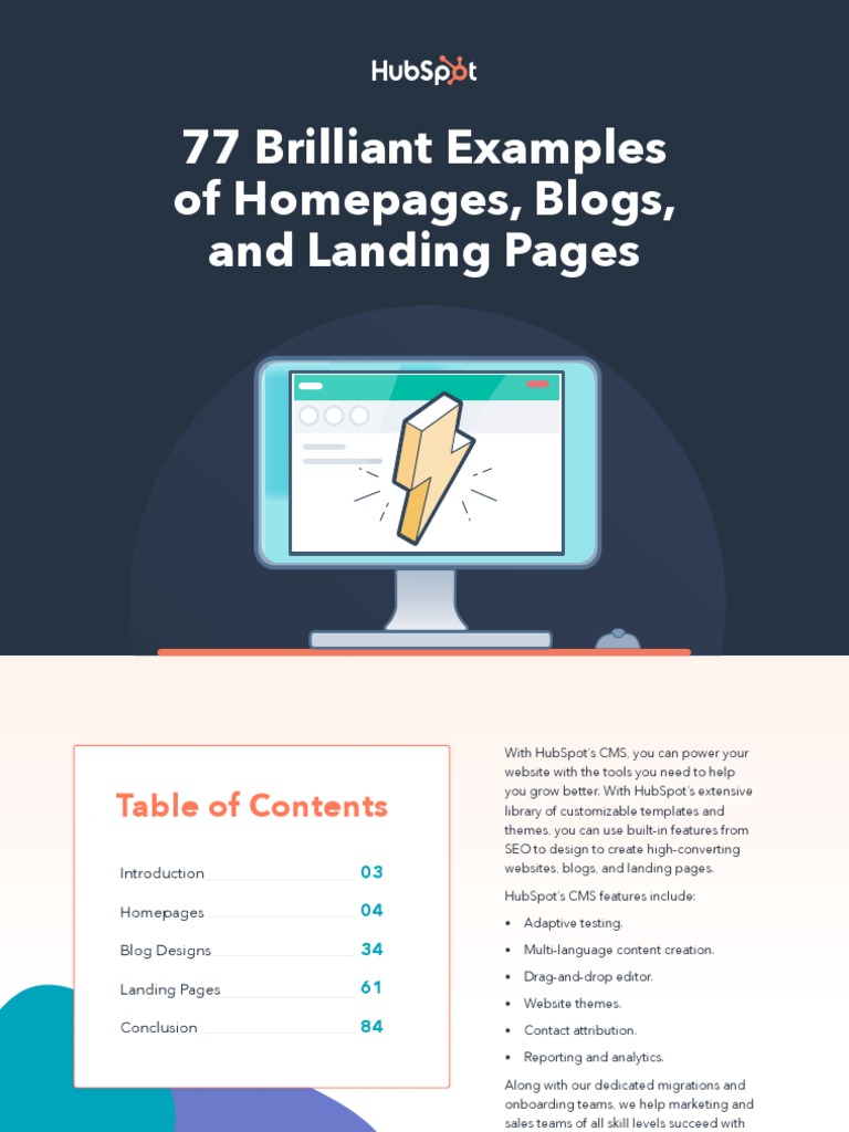 77 Inspiring Homepage and Landing Page Examples | PDF | Search Engine ...