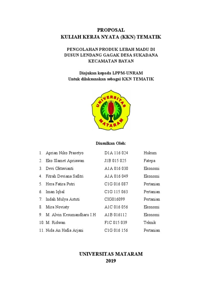 PROPOSAL KKN Bayan Fix | PDF