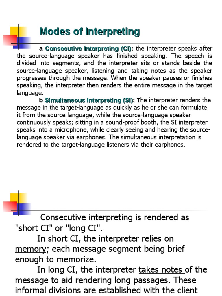 Modes of Interpreting | PDF | Language Interpretation | Cognitive Science