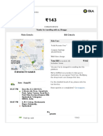 Ola Cab Invoice Format and Details | PDF | Invoice | Payments