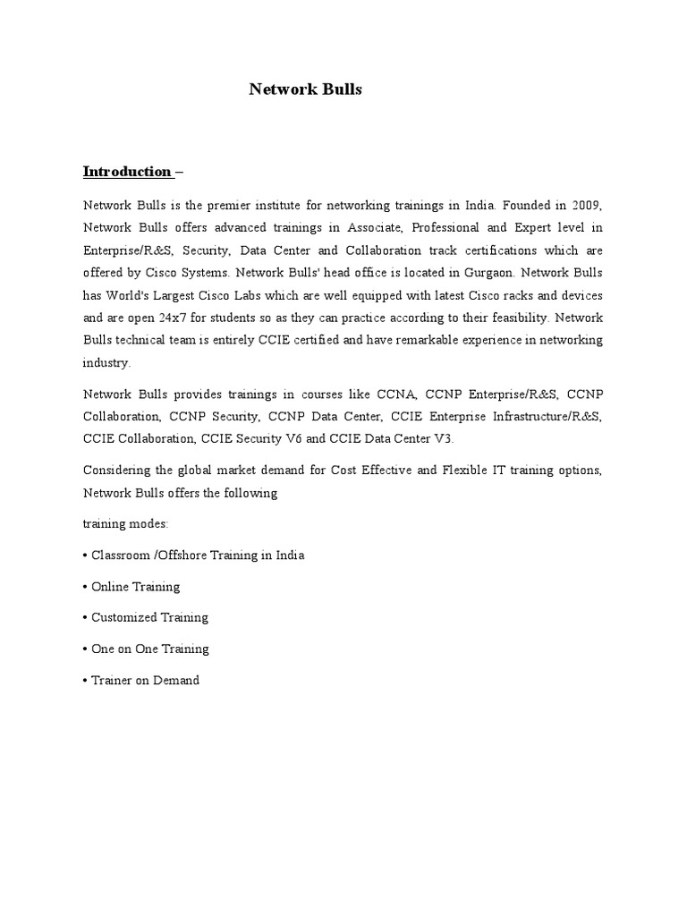 Network Bulls | PDF | Cisco Certifications | Computer Networking