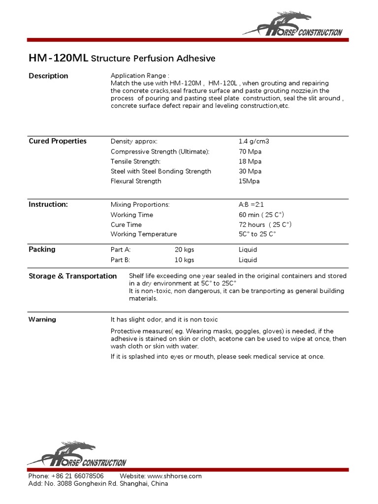 Hm-120ml Seal Adhesive | PDF