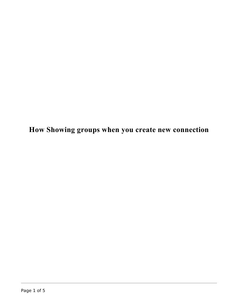 Groups in GUI | PDF