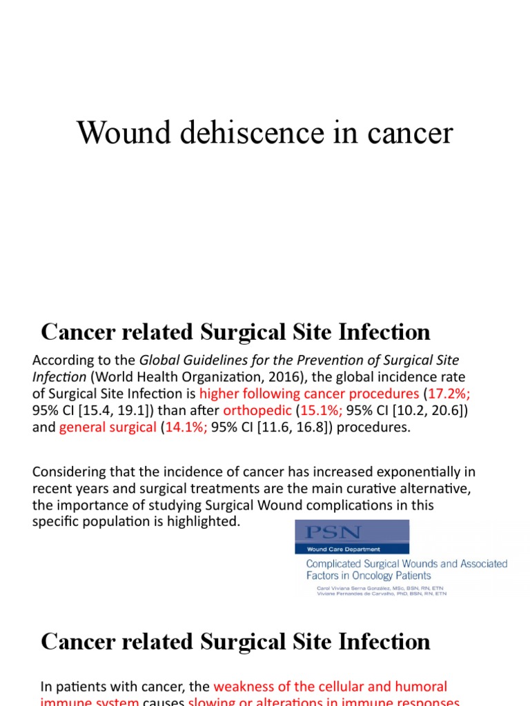 Wound Dehiscence in Cancer | PDF | Radiation Therapy | Wound
