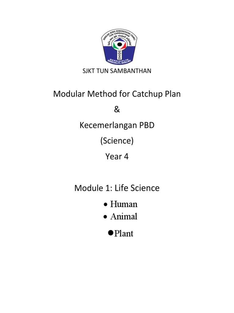 Science Year 4 Module 1 | PDF