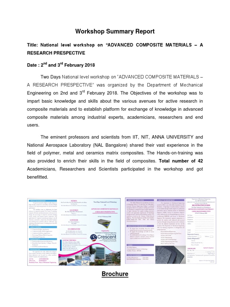 Composites Workshop Report | PDF