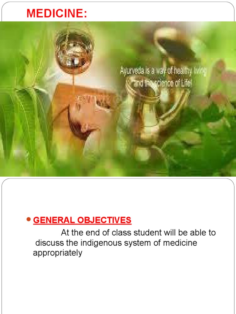 Indigenous Systems of Medicine Overview | PDF | Ayurveda | Naturopathy