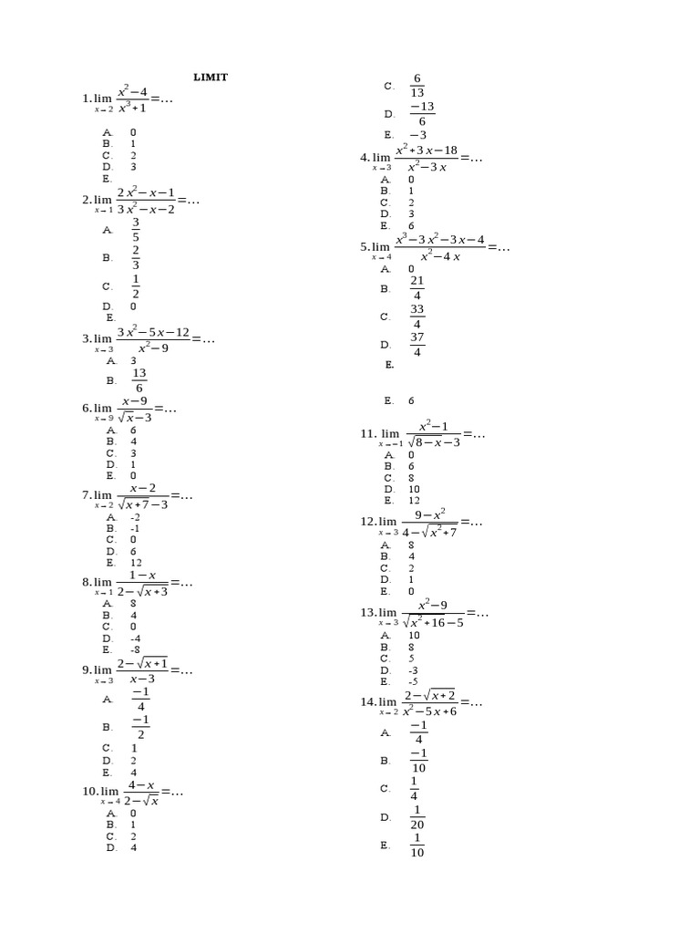 LIMIT PDF