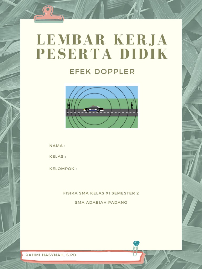 LKPD Efek Doppler | PDF