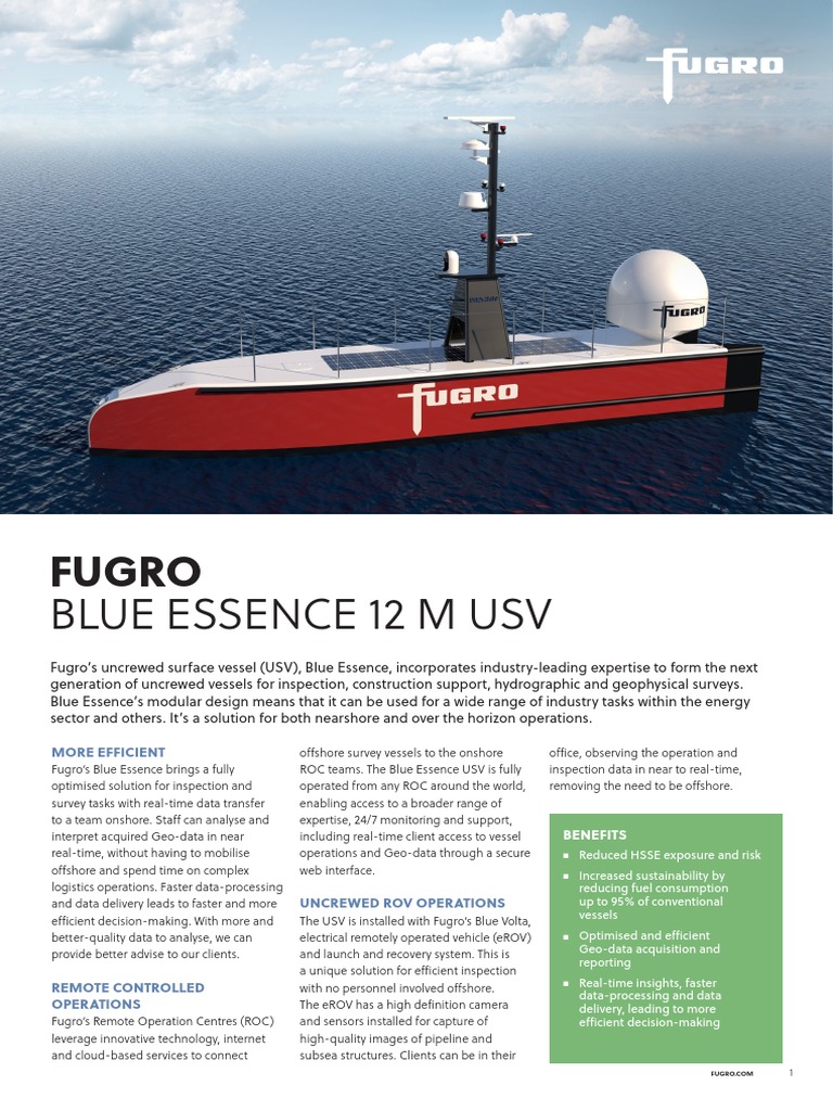 Fugro Blue Essence - A4 | PDF | Manufactured Goods