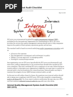 ISO 9001 - 2015 Audit Check List | PDF | Quality Management System ...