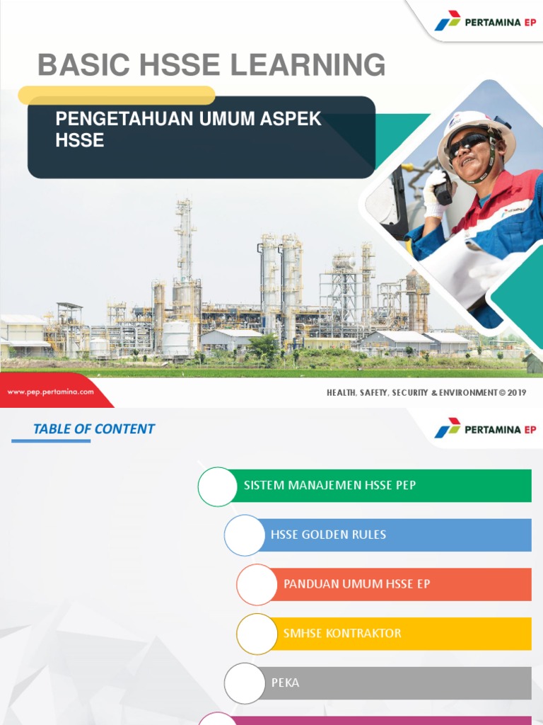 Basic Hsse Learning: Pengetahuan Umum Aspek Hsse | PDF