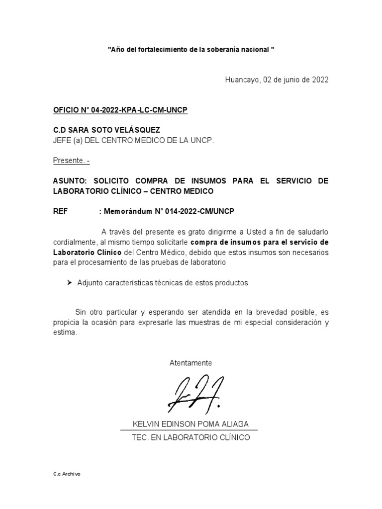 Solicitud de Insumos para Laboratorio | PDF | Hepatitis ...