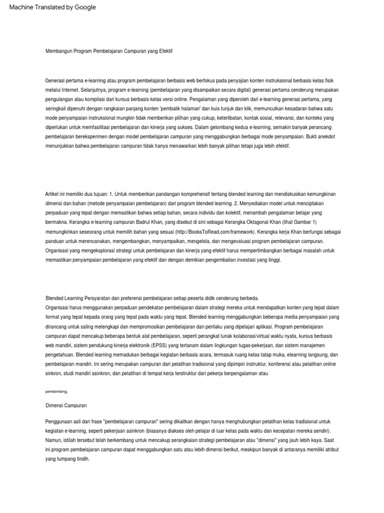 Building Effective Blended Learning Programs | PDF