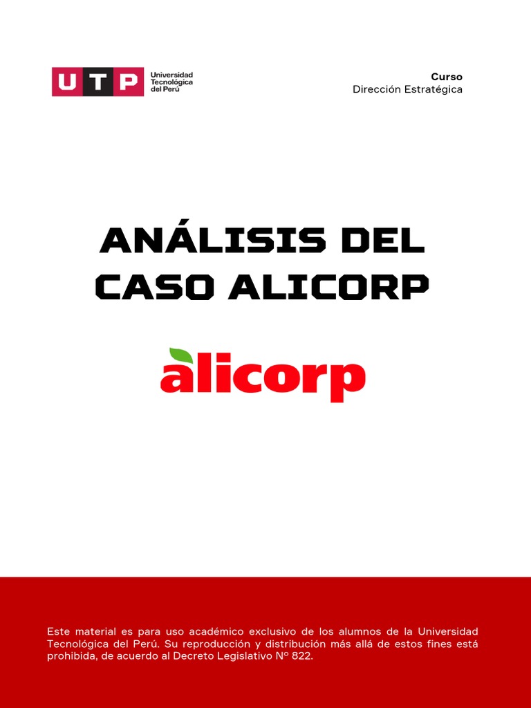 Caso Alicorp | PDF | Calidad (comercial) | Business