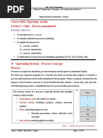 Quiz Operating System | PDF | Process (Computing) | Scheduling (Computing)