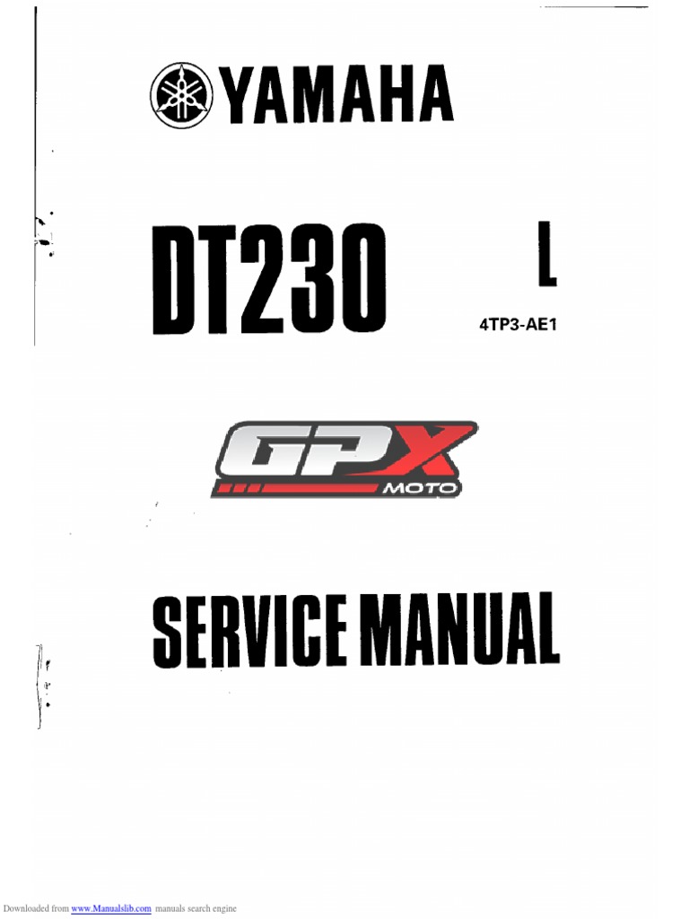 GPX 250 Tse Engine Manual Watermark | PDF