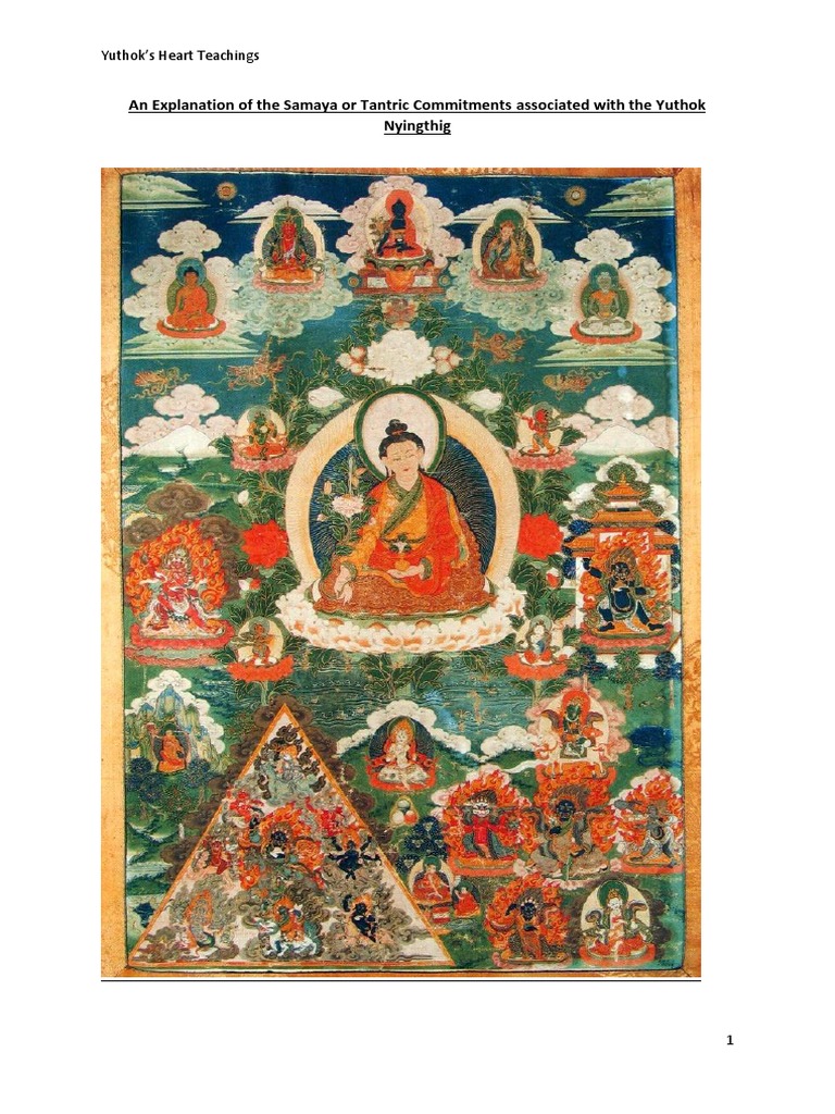An Explanation of The Yuthok Nyingthig Samaya or Vows Chapter | PDF ...