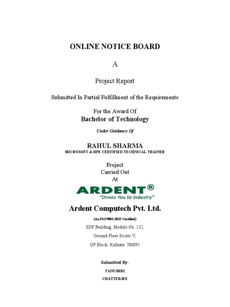 Online Notice Board | PDF | Java (Programming Language) | Class (Computer Programming)